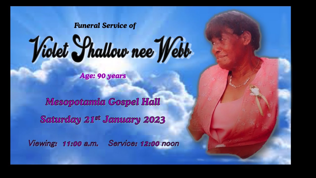 Violet Shallow nee Webb - YouTube