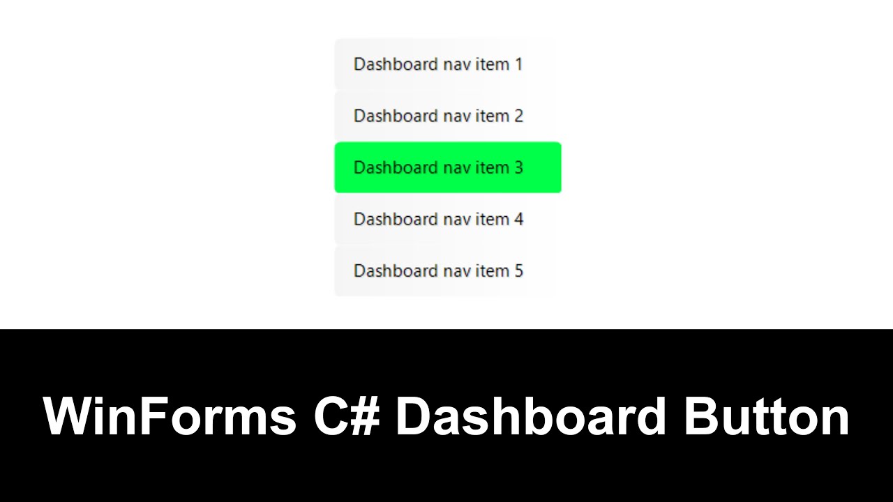 🚀 C# WinForms Dashboard Button – Sleek & Powerful with Siticone! ⚡ ...