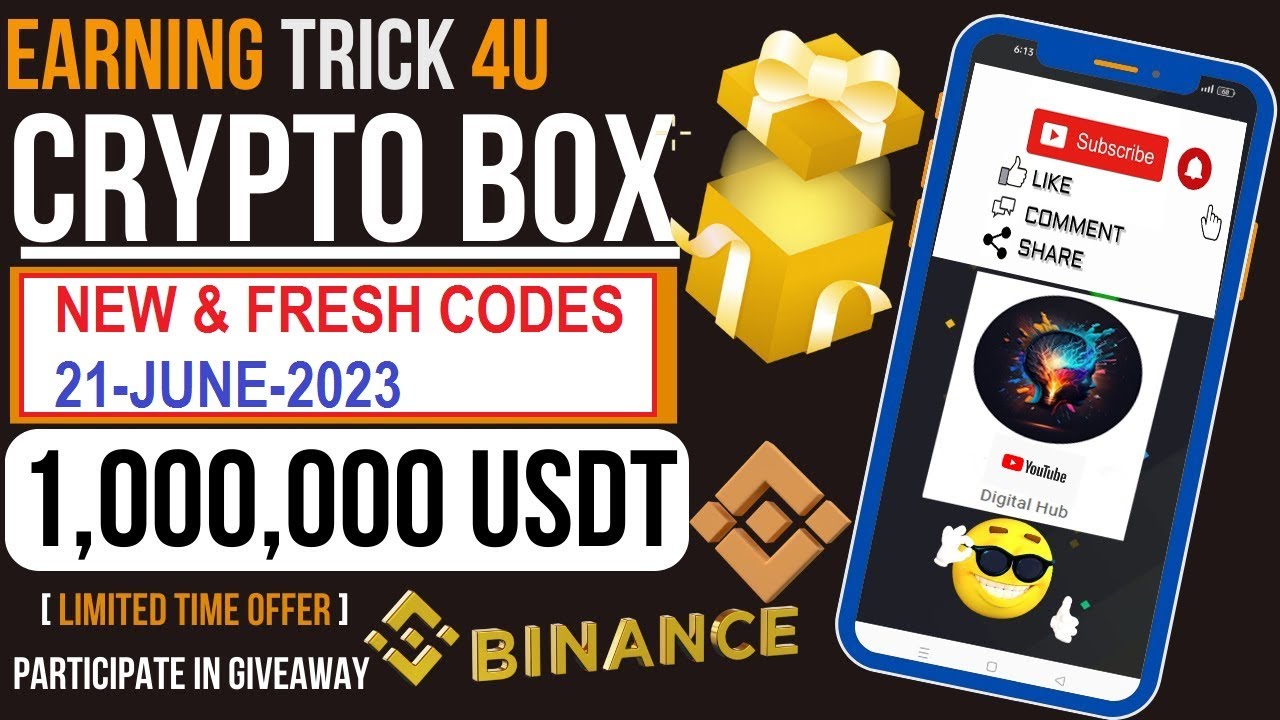 Crypto Codes Today #binance #crypto #cryptocurrency #crytpocurrency #gift #giftbox # ...