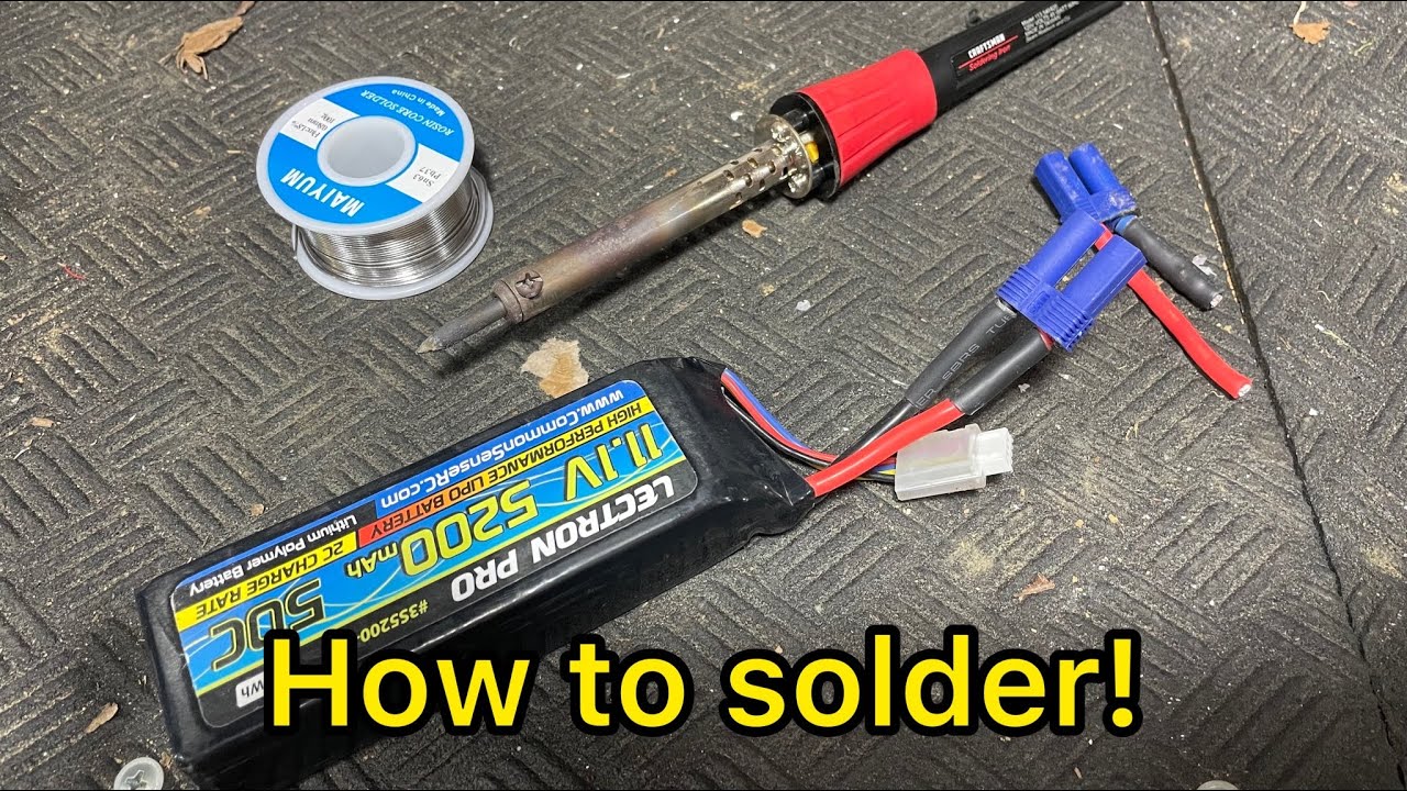 HOW TO SOLDER - Electrical Soldering Battery Connectors & Wires - YouTube