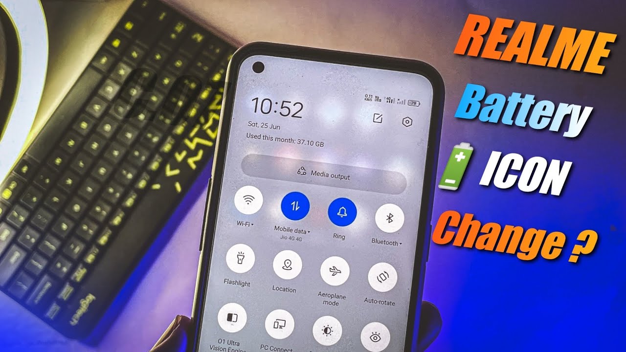 Realme Battery Icon Change ? Horizontal, Circle - YouTube
