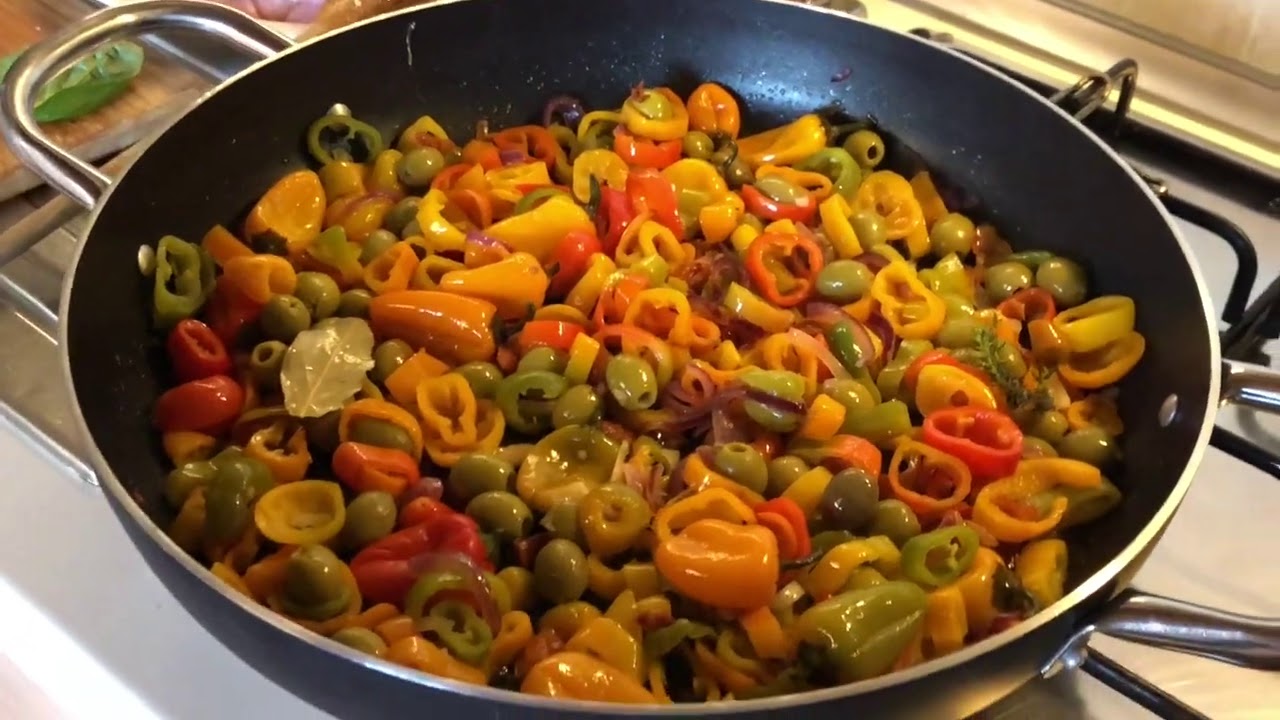 Straccetti di pollo con peperoni - YouTube