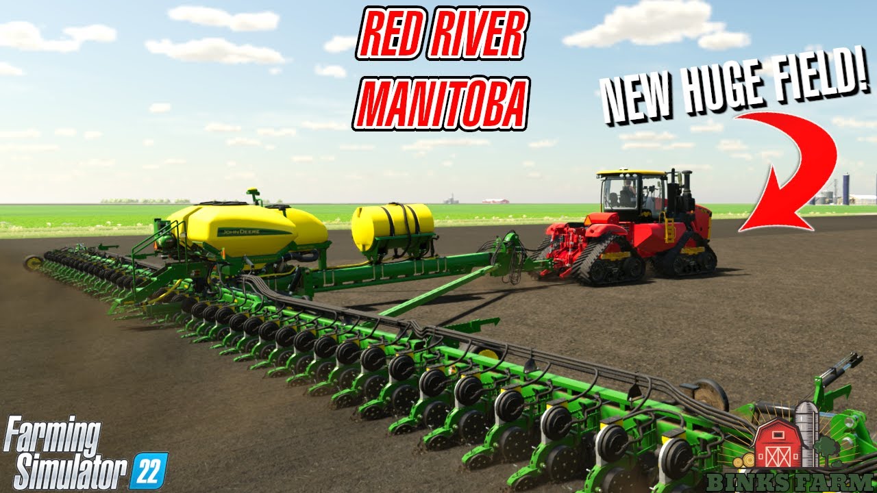 PLANTING CORN IN A NEW 300 ACRE FIELD! | Red River, Manitoba | Farming Simulator 22 #24 - YouTube