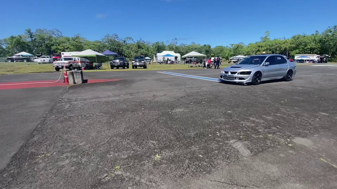 EVO 8 hit BEST TIME 11.9 @113 Hilo Drag Race - YouTube