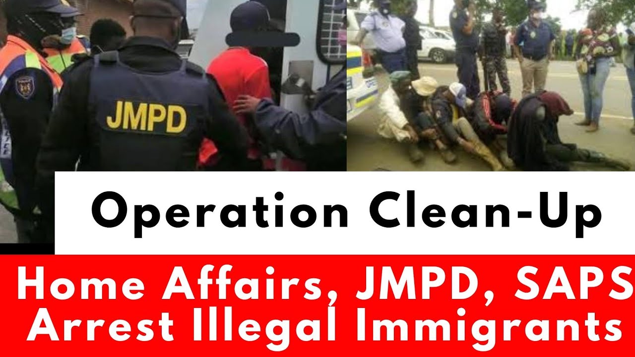 Home affairs, JMPD SAPS arresting illegal immigrants Kubiegoli - YouTube