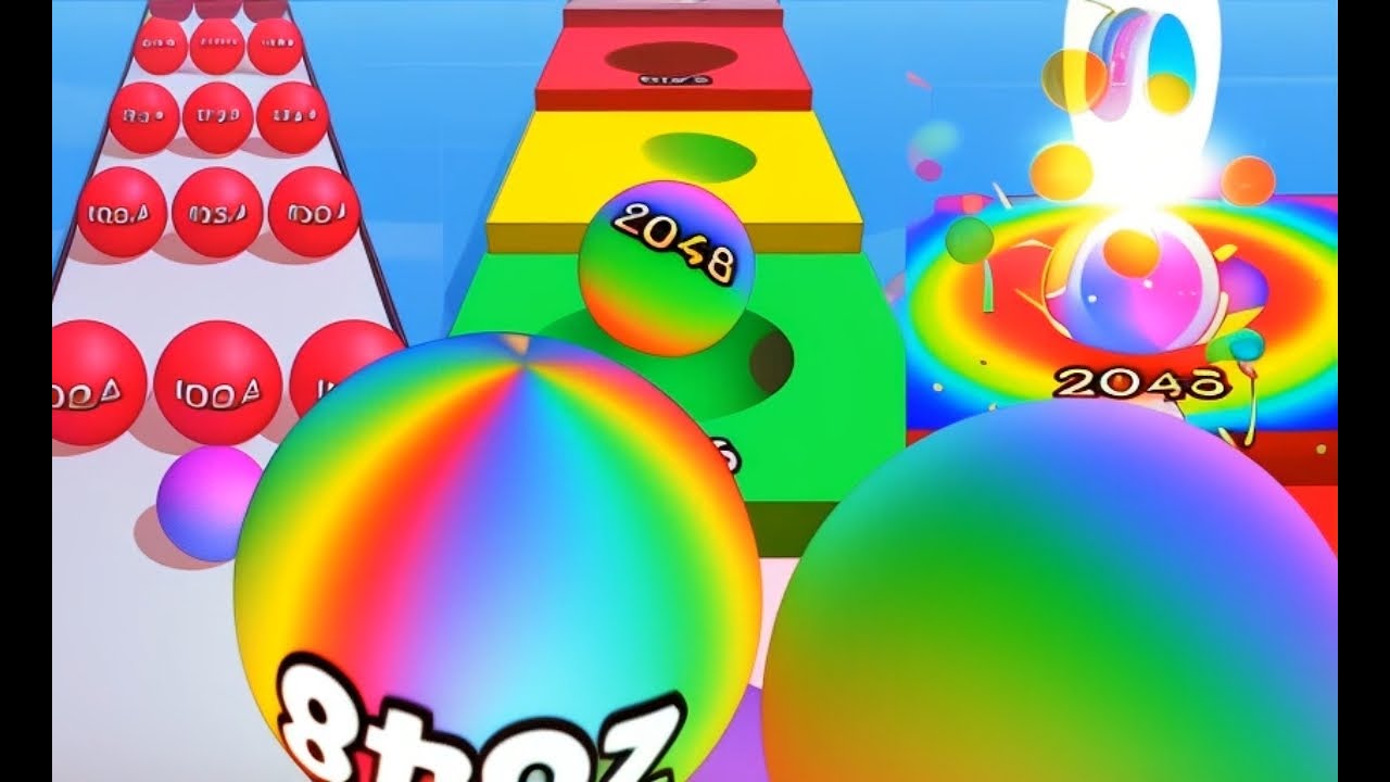 🔴🎮 BALL RUN GAMES, ALL LEVELS GAMEPLAY WALKTROUGH ANDROID IOS - YouTube