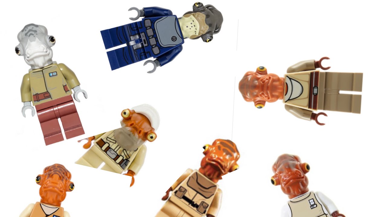 Every LEGO mon calamari minifigure ever made #shorts - YouTube