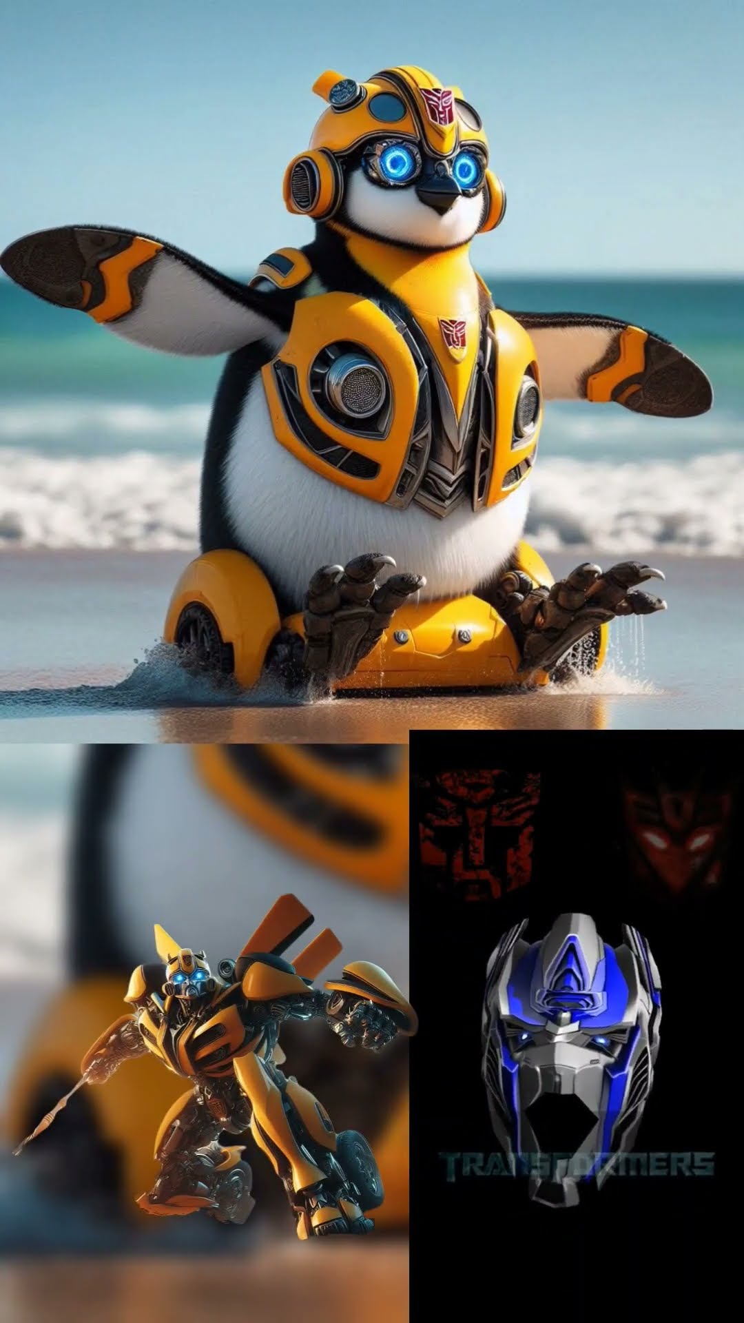 Transformers but as Penguins 🐧 Autobots Vs Decepticons #transformers # ...
