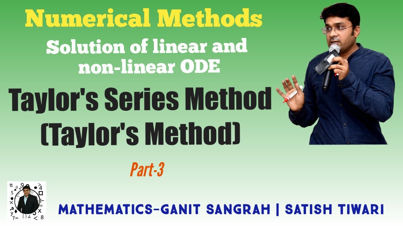 Taylor's series method (Example) - YouTube