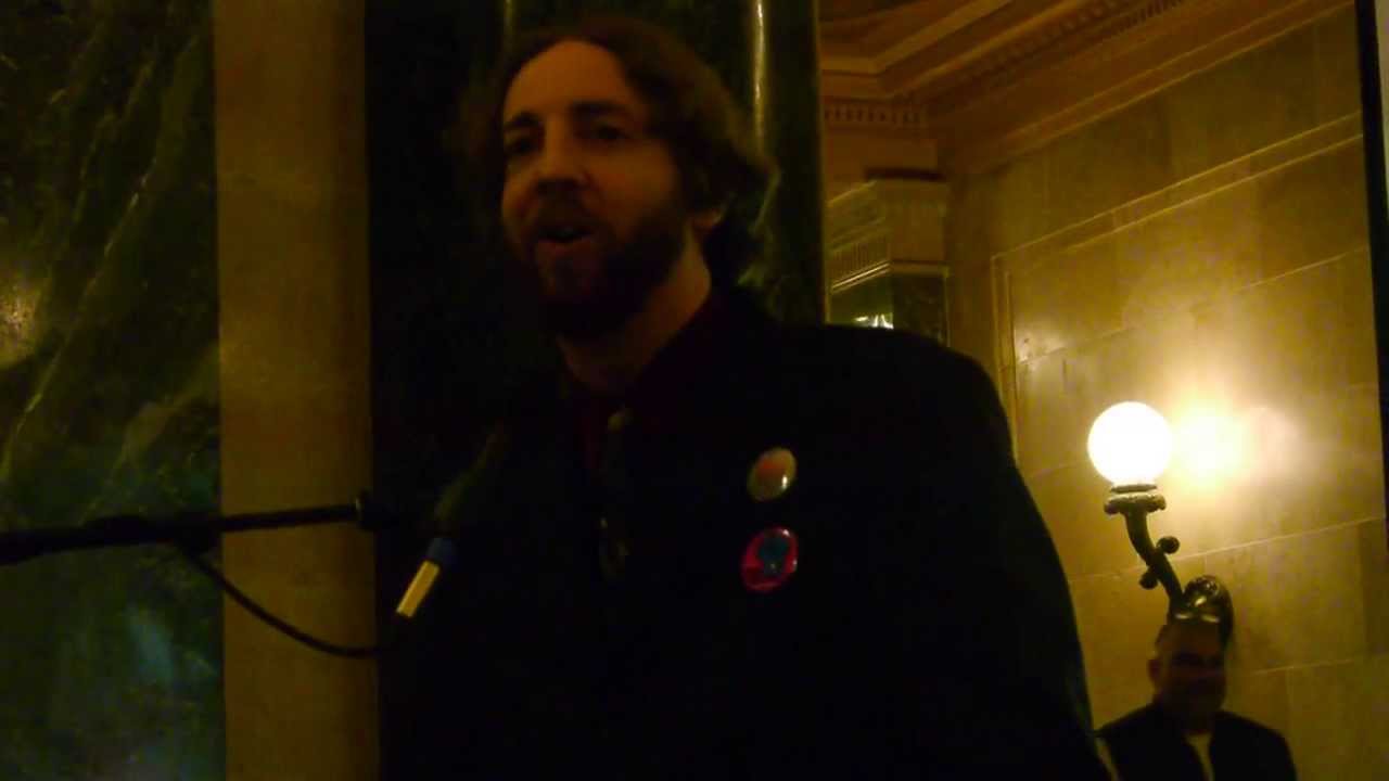 Ryan Wherley speaks at launch of the book "Unintimidated: Wisconsin ...