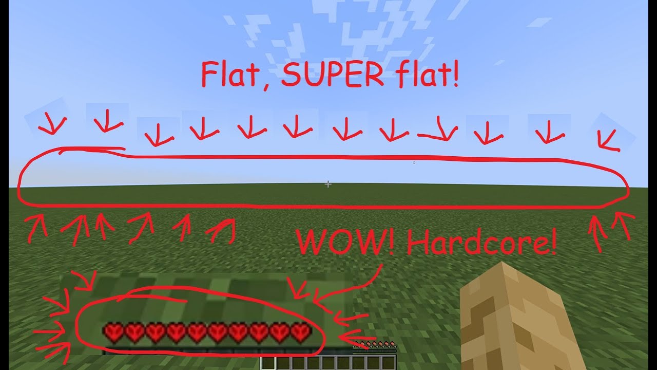 SUPERFLAT HARDCORE SURVIVAL - YouTube