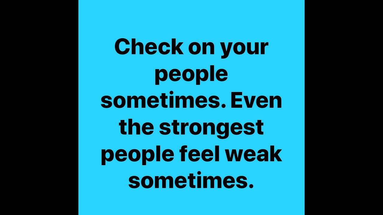 Check on your strong friend? - YouTube
