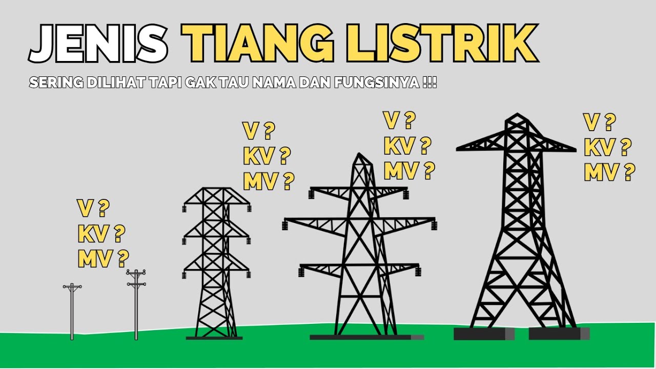 JENIS TIANG LISTRIK | TOWER SUTT SUTET SUTTAS - YouTube