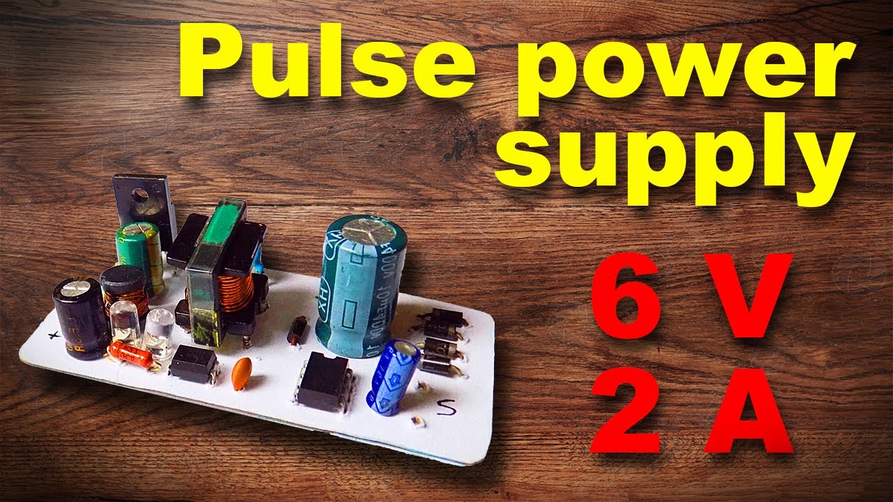 Switching power supply on DK1203 for 6 volts (Part 2) - YouTube