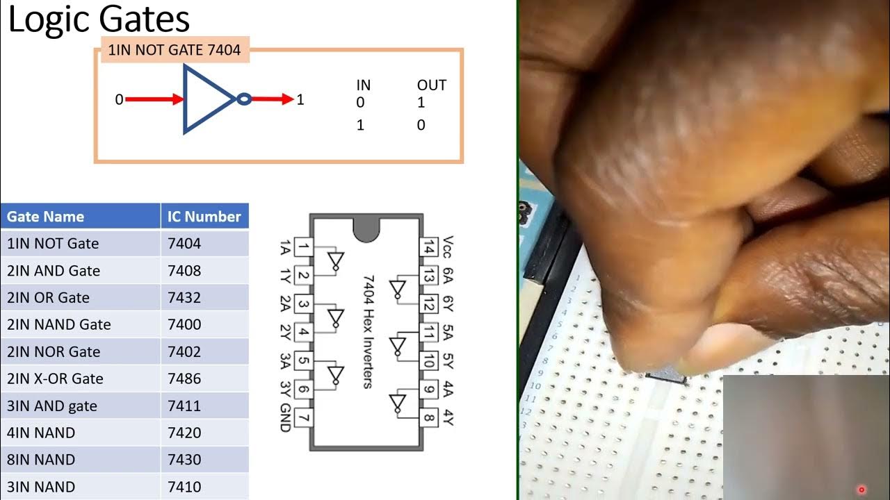 Logic gates practical 2 - YouTube