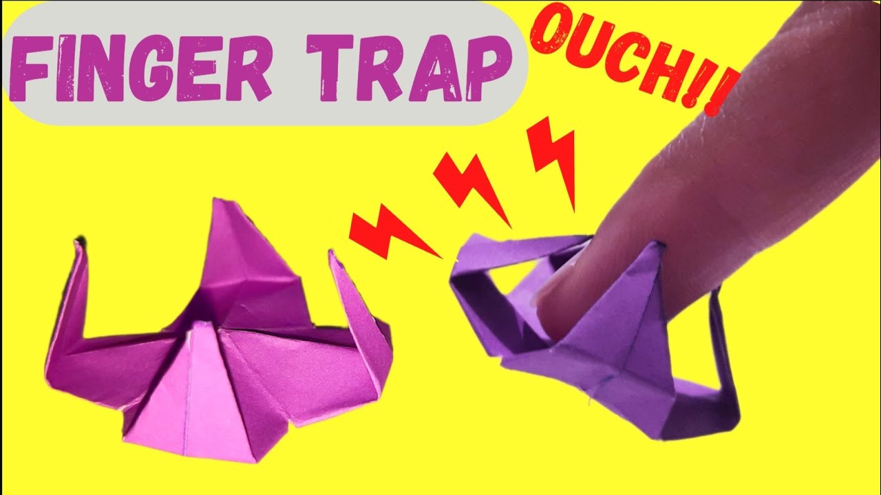 how to make origami finger trap _ very funny and easy - YouTube