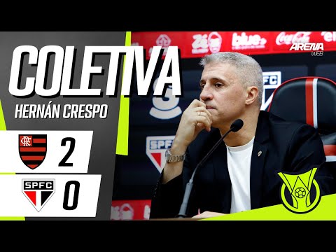 COLETIVA HERNÁN CRESPO | AO VIVO | Flamengo x São Paulo - Brasileirão 2025