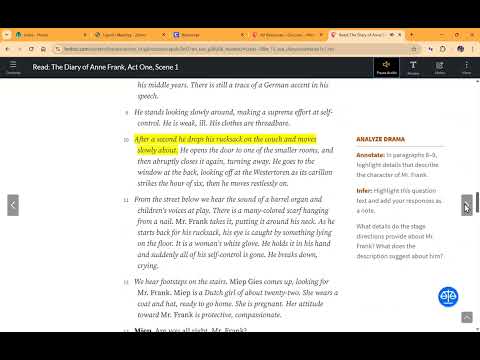 The Diary of Anne Frank - Act 1 Scene 1 - YouTube