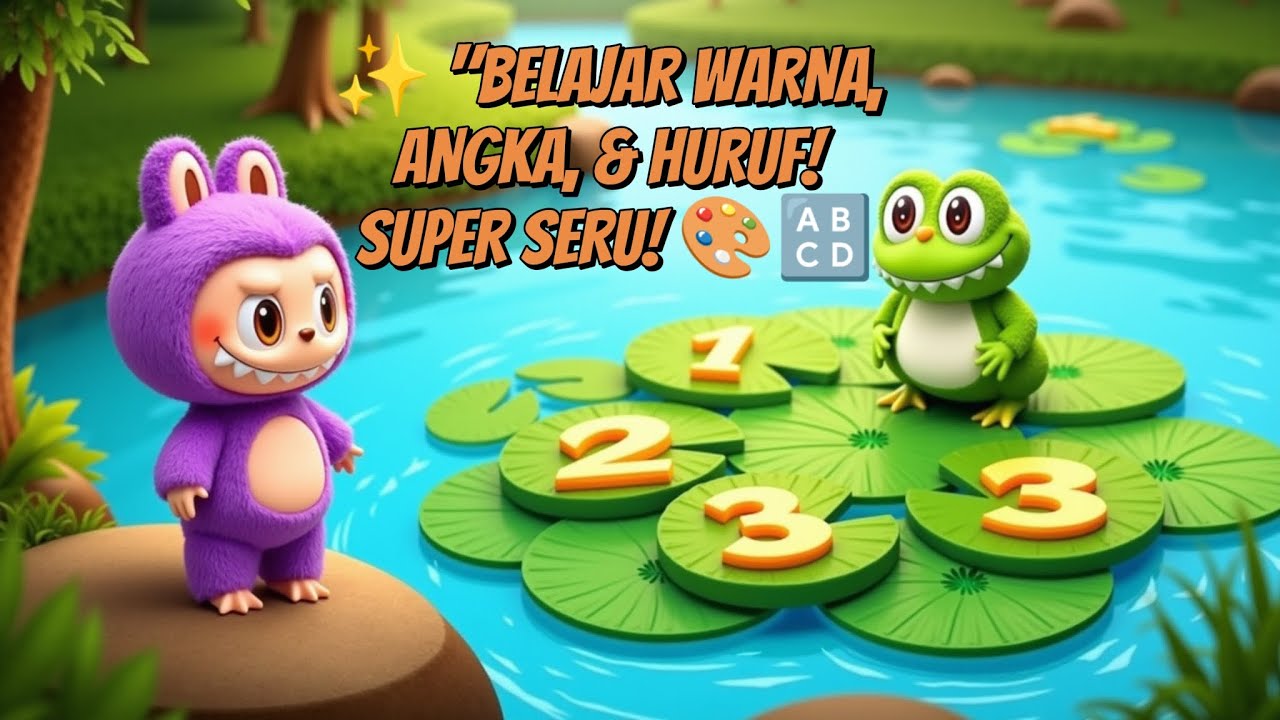 🔢 "LABUBU BELAJAR ANGKA,HURUF & WARNA! SERU BANGET! 🤩🎶" #LABUBU # ...