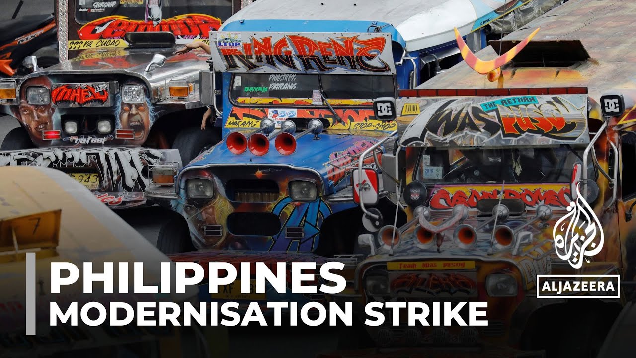 Jeepney drivers in the Philippines protest over 'modernisation' rules ...