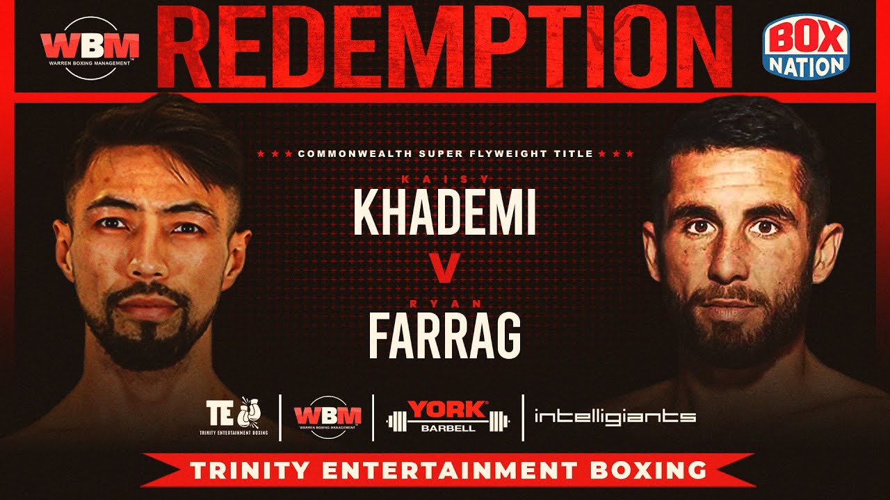 LIVE BOXING! - Commonwealth Title Fight | Kaisy Khademi vs Ryan Farrag ...