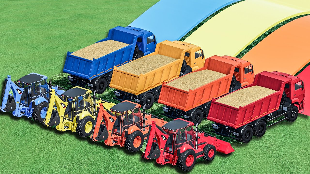 WORK Of Colors - Load WORK with Backhoe Loaders and Trucks - NEW ...