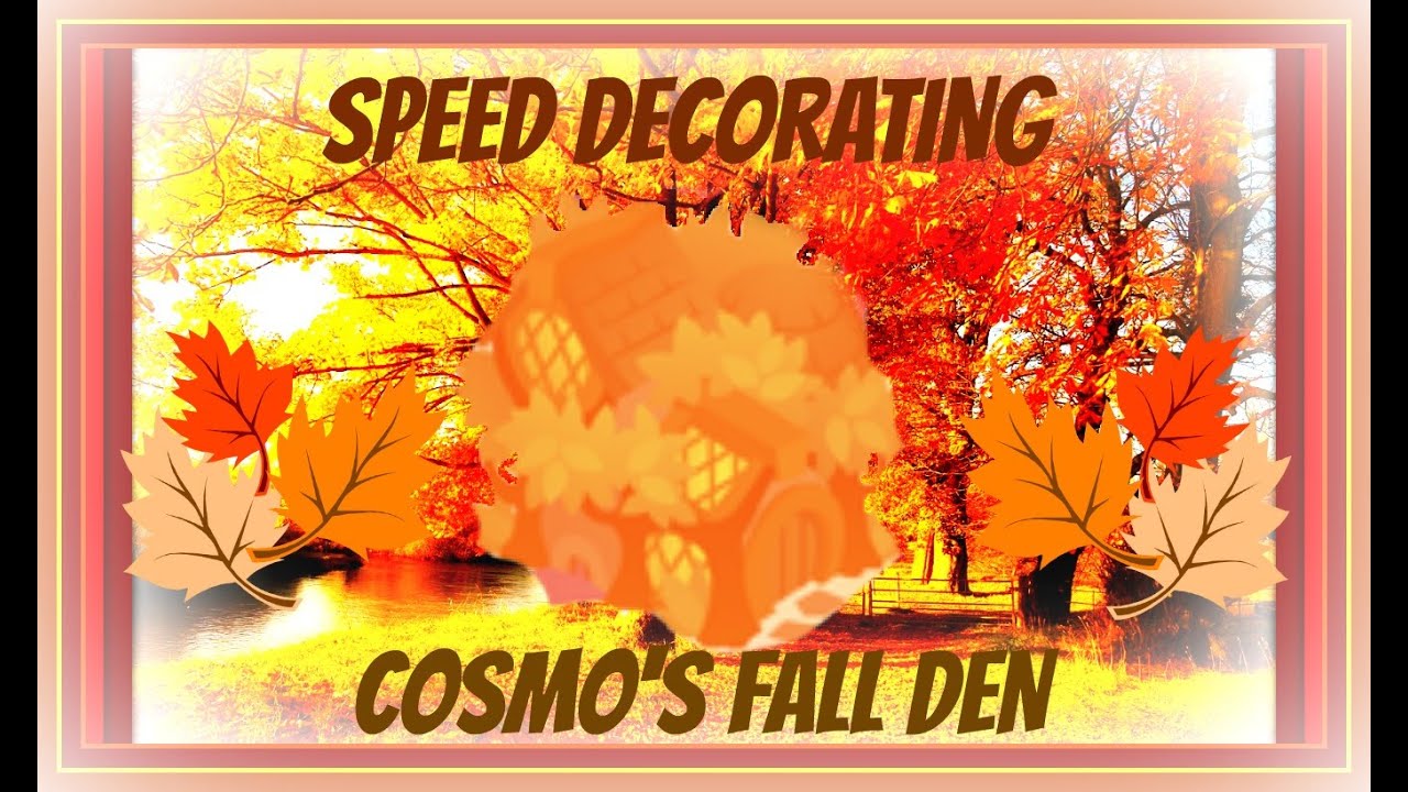Animal Jam: Speed Decorating Cosmo's Den Into A Fall Den! - YouTube