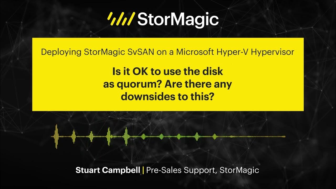 Q&A: Is it OK to use the disk as quorum? Are there any downsides to this? - YouTube
