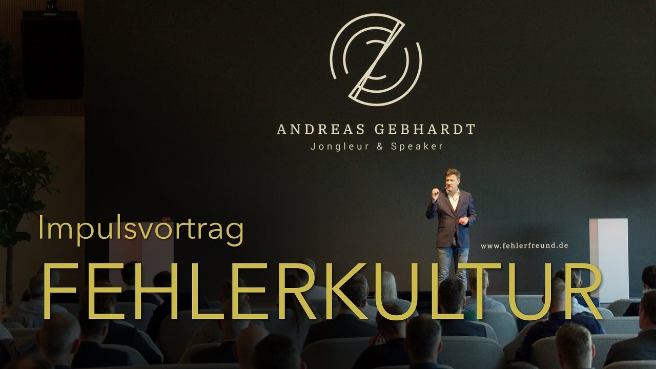 Keynote "Positive Fehlerkultur" von Jongleur & Speaker Andreas Gebhardt ...