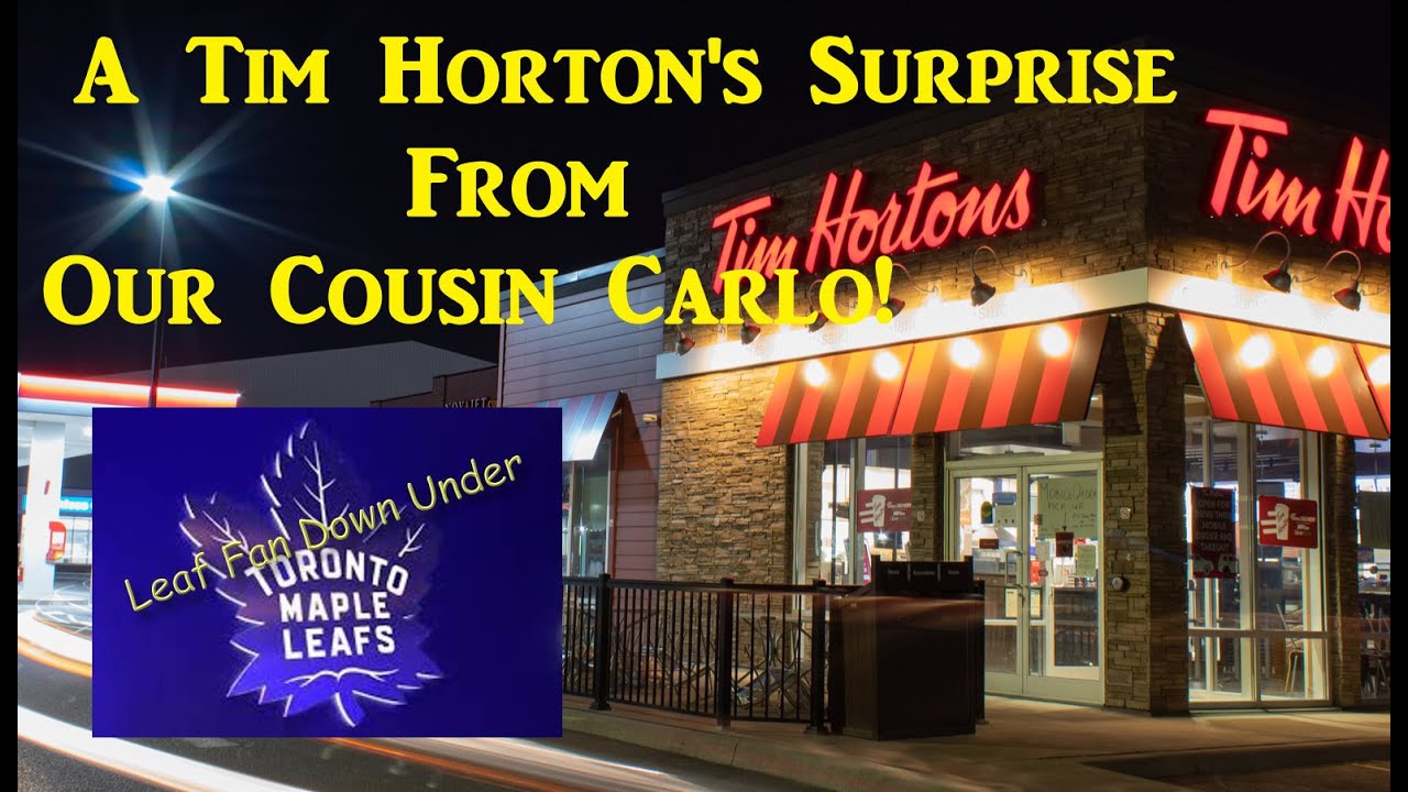 A Tim Horton's Surprise From Our Cousin Carlo! - YouTube