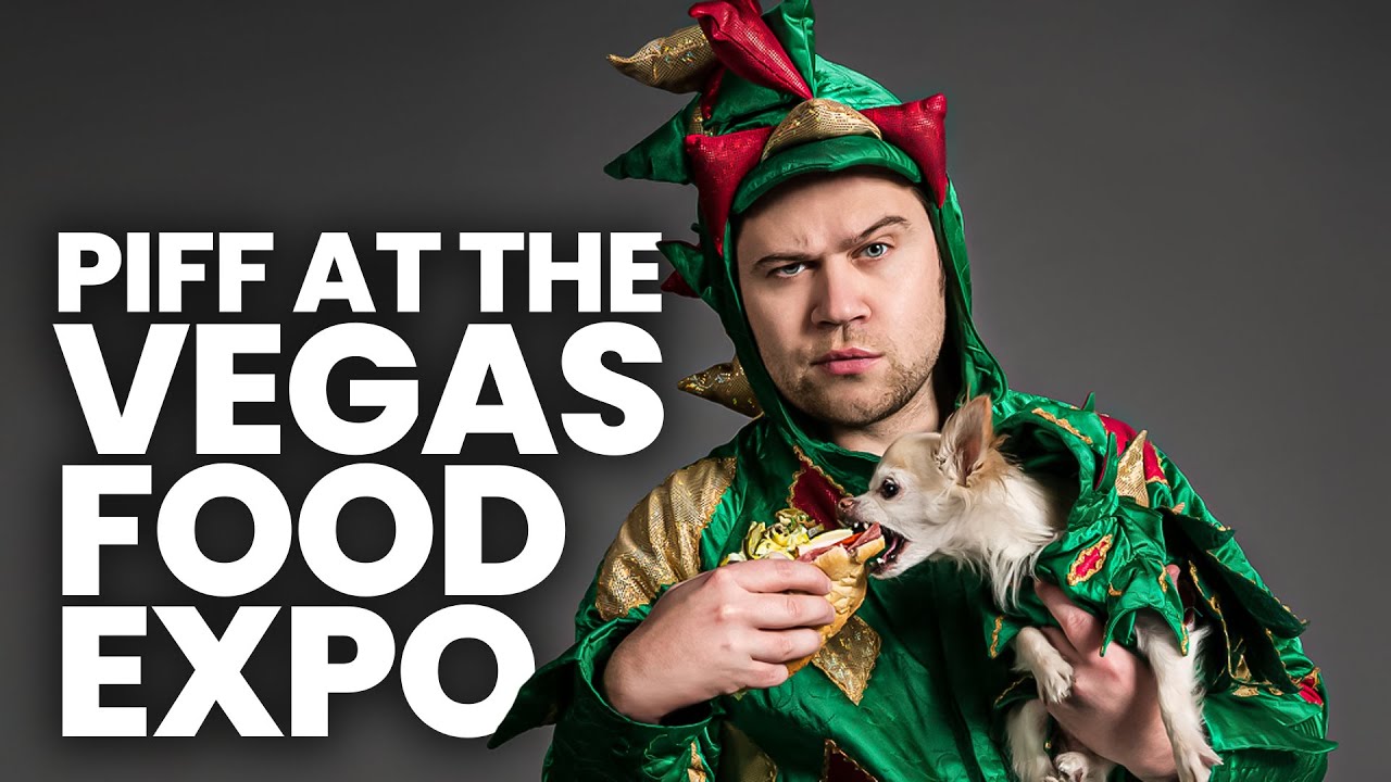 Piff the Magic Dragon Walks the Vegas Food Expo - YouTube