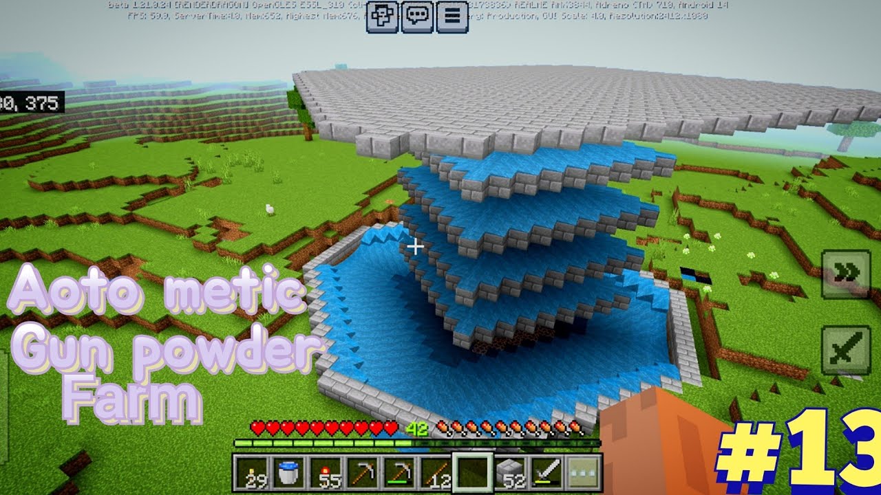 Ultimate Automatic Gunpowder Farm in Minecraft | Episode #13" - YouTube