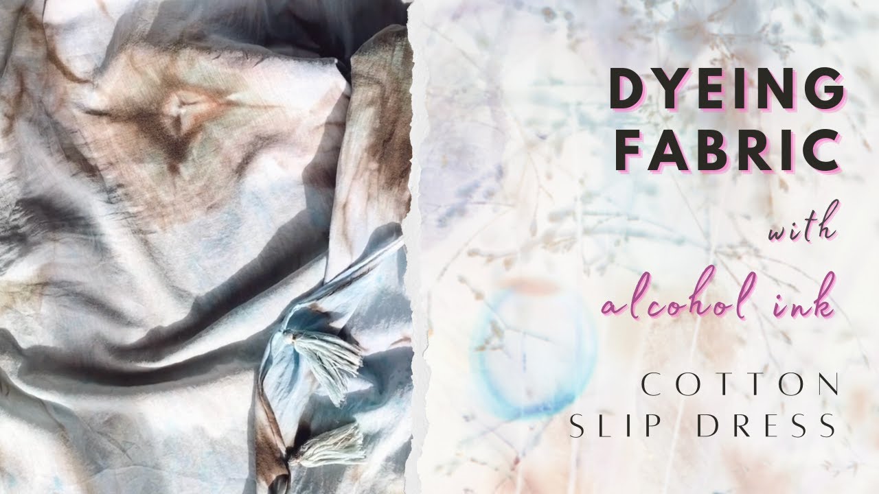 Dyeing Fabric with Alcohol Ink - YouTube