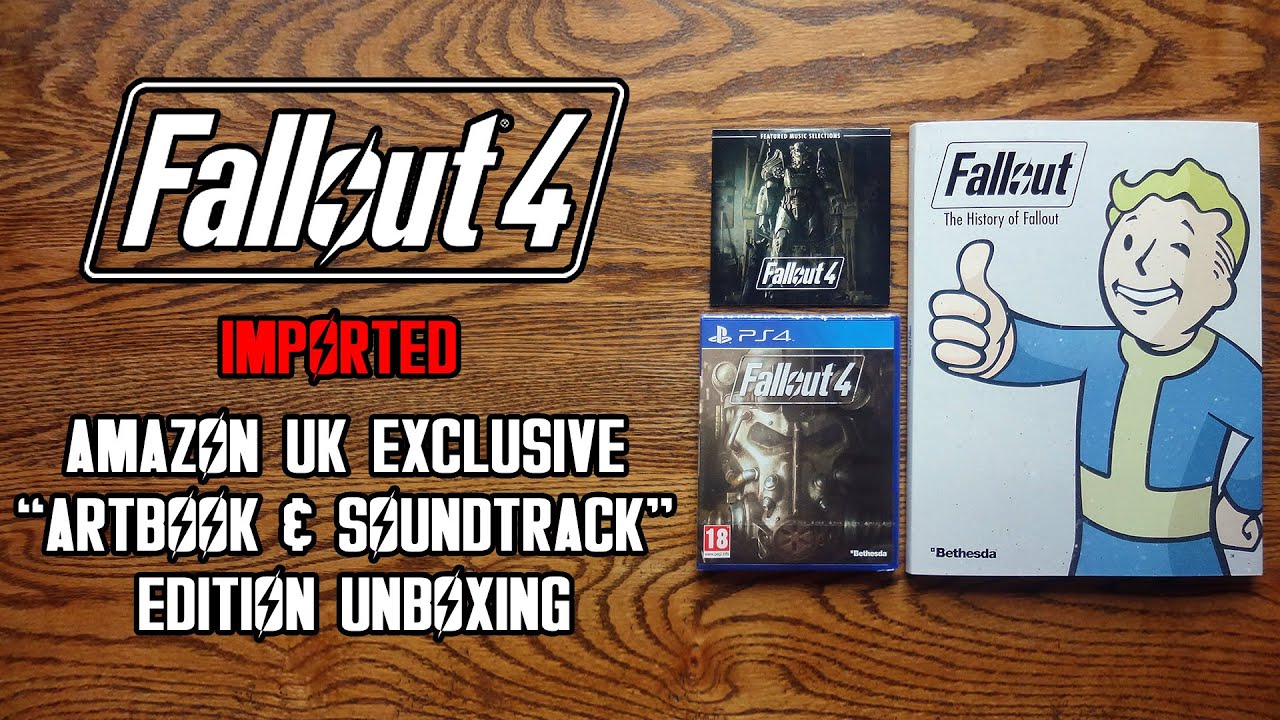 Fallout 4 Imported Amazon UK Exclusive "Artbook & Soundtrack" Edition ...