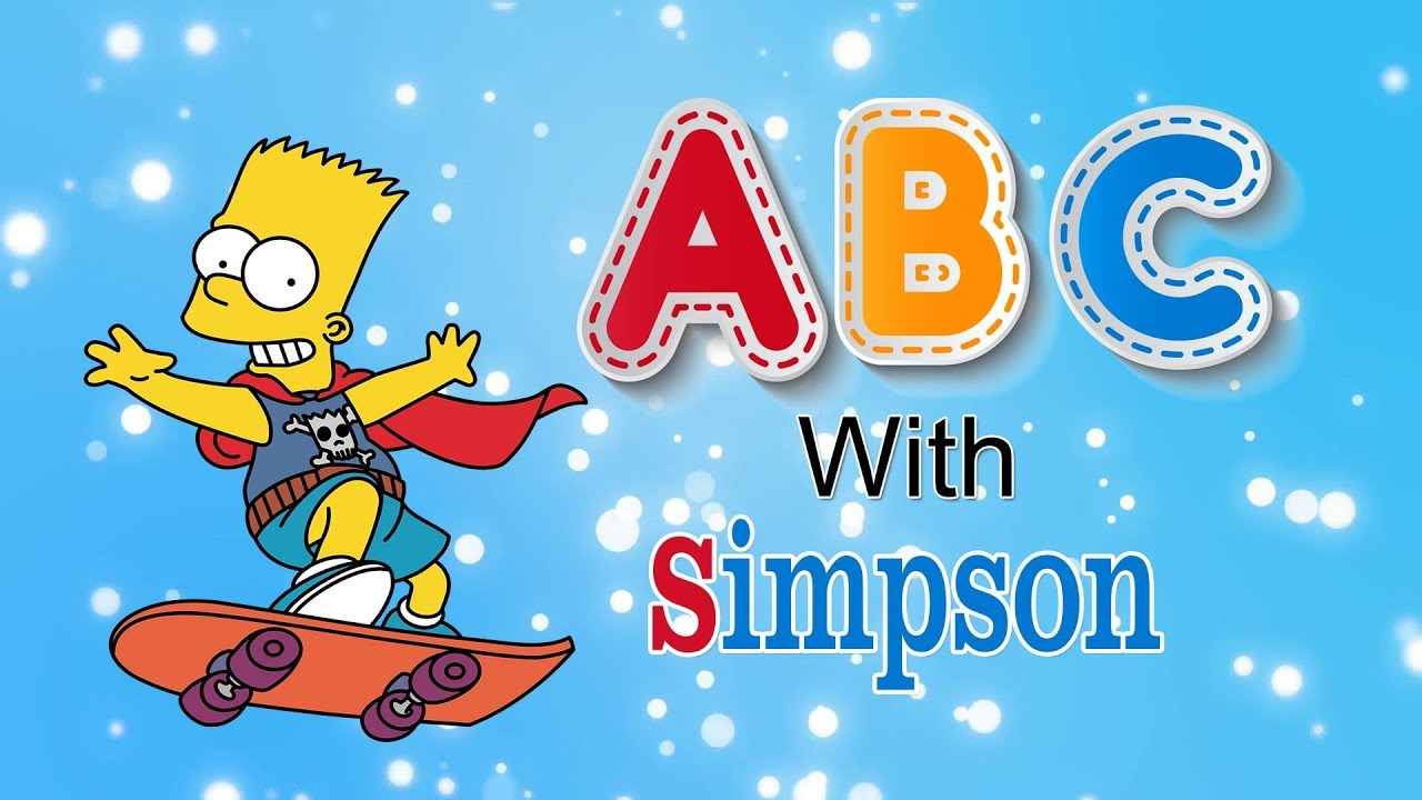 ABCD with The Simpsons Alphabet song Nursery Rhymes for babies A to Z ...