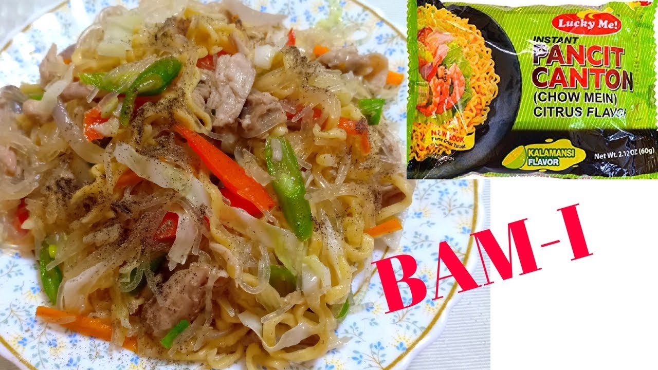 BAM- I WITH LUCKY ME PANCIT CANTON - YouTube