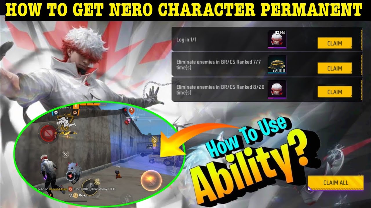 New Nero Character Permanent Kaise Milega | How To Use Nero Character ...
