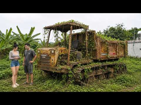 The genius girl: restarting a 2003 Morooka MST1500VD (11,000 kg) abandoned outdoors for 19 years.