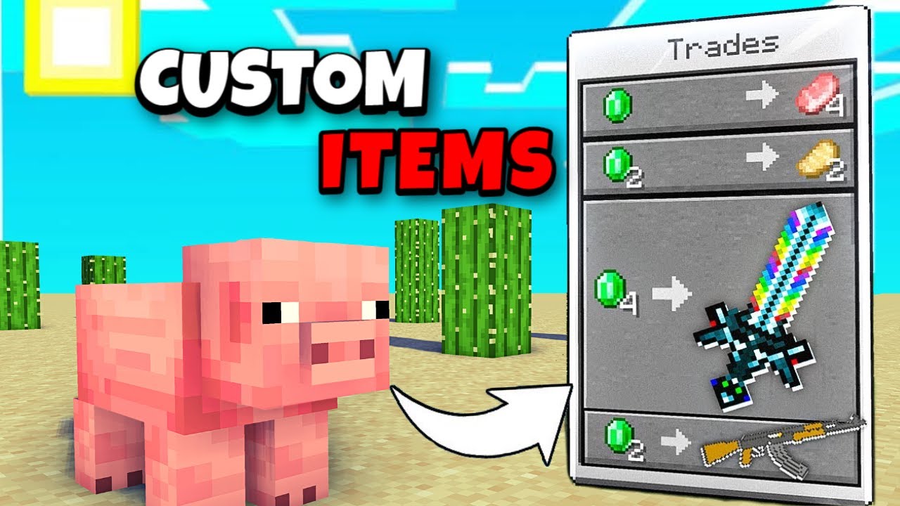 Minecraft But Mob Trade Custom OP Items! | Minecraft Hindi Gameplay ...