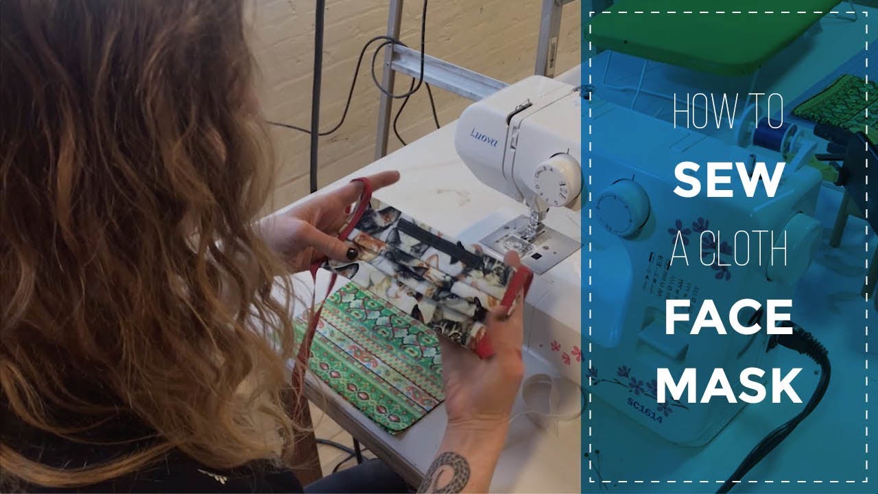 How to Sew a Simple Cloth Face Mask - YouTube