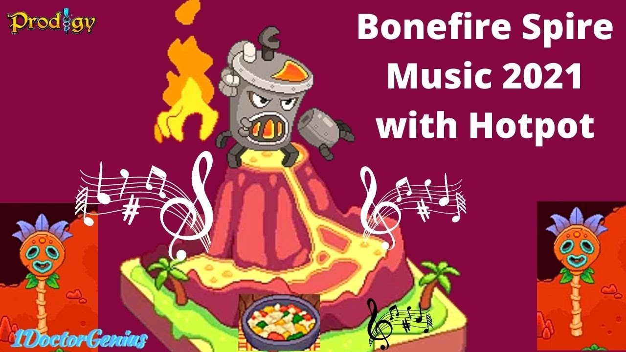 Prodigy Math Game: Bonefire Spire Music 2021 with how to catch Hotpot ...