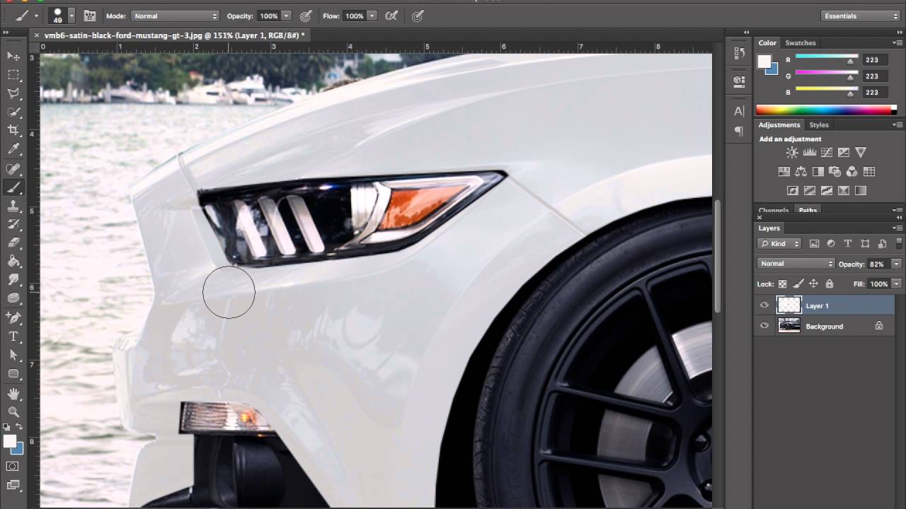 How To.. Paint Car and Wheel w/ Photoshop - YouTube