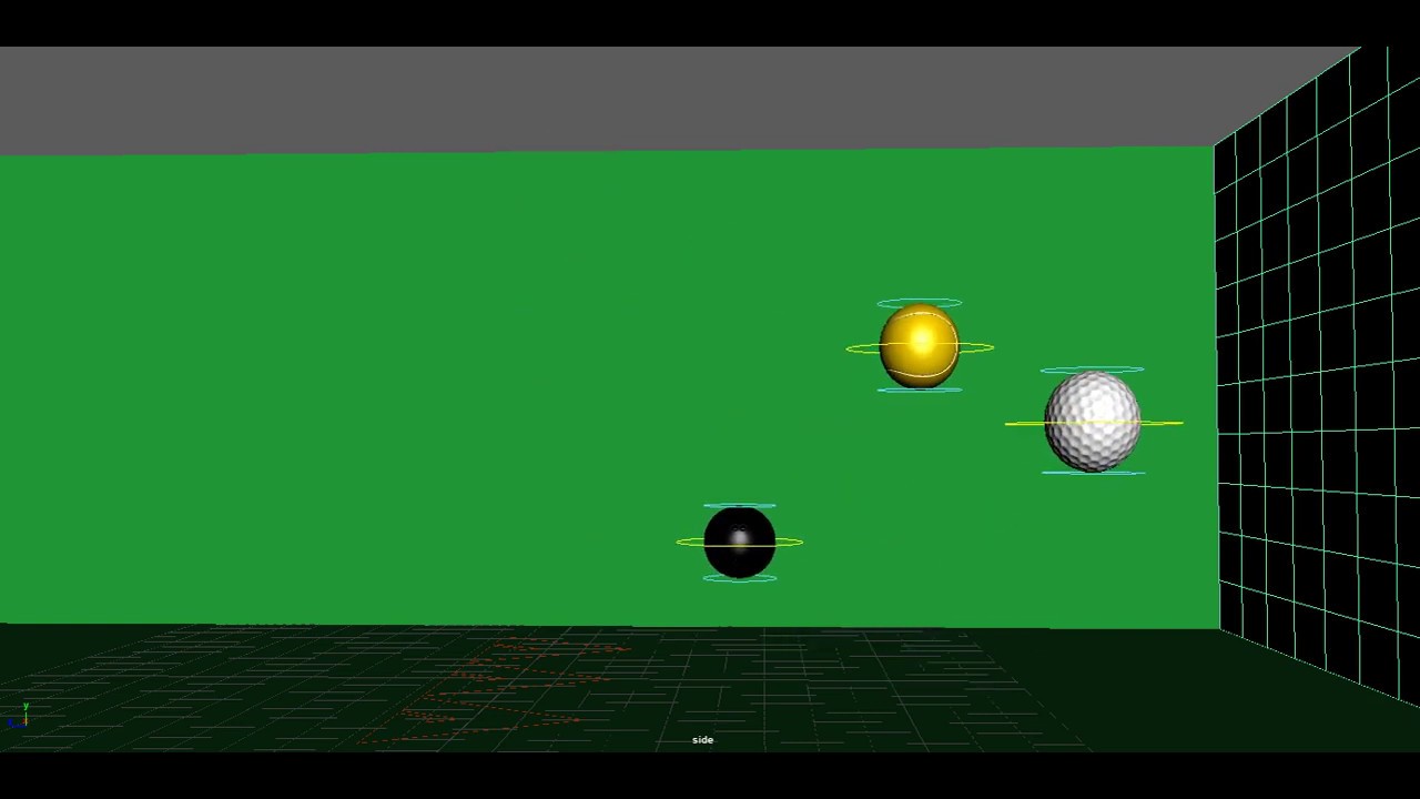 Maya 2019 Animation - 3 Bouncing Balls - YouTube