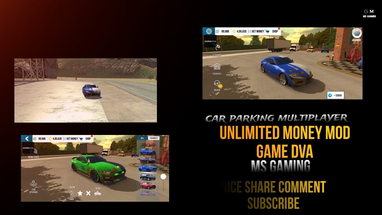car parking multiplayer unlimited money mod game DVA MS gaming like share comment subscribe 🔥 ...