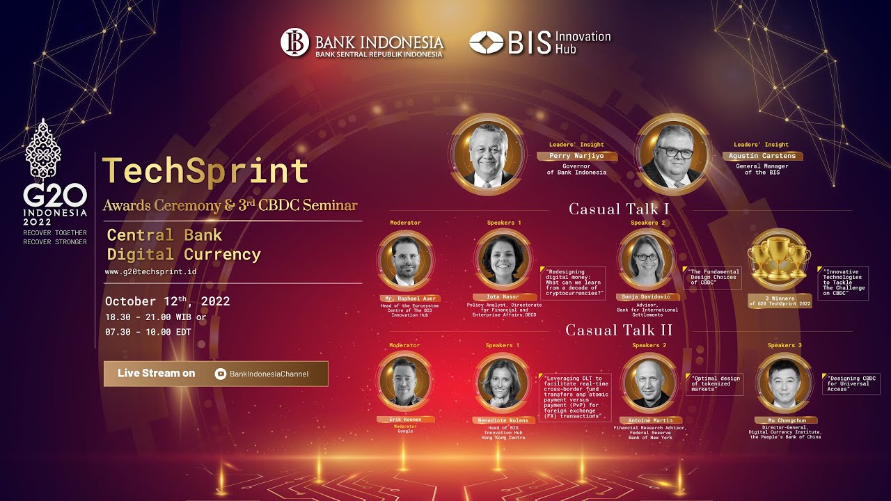 [LIVE STREAMING] TechSprint Awards Ceremony & 3rd Central Bank Digital ...