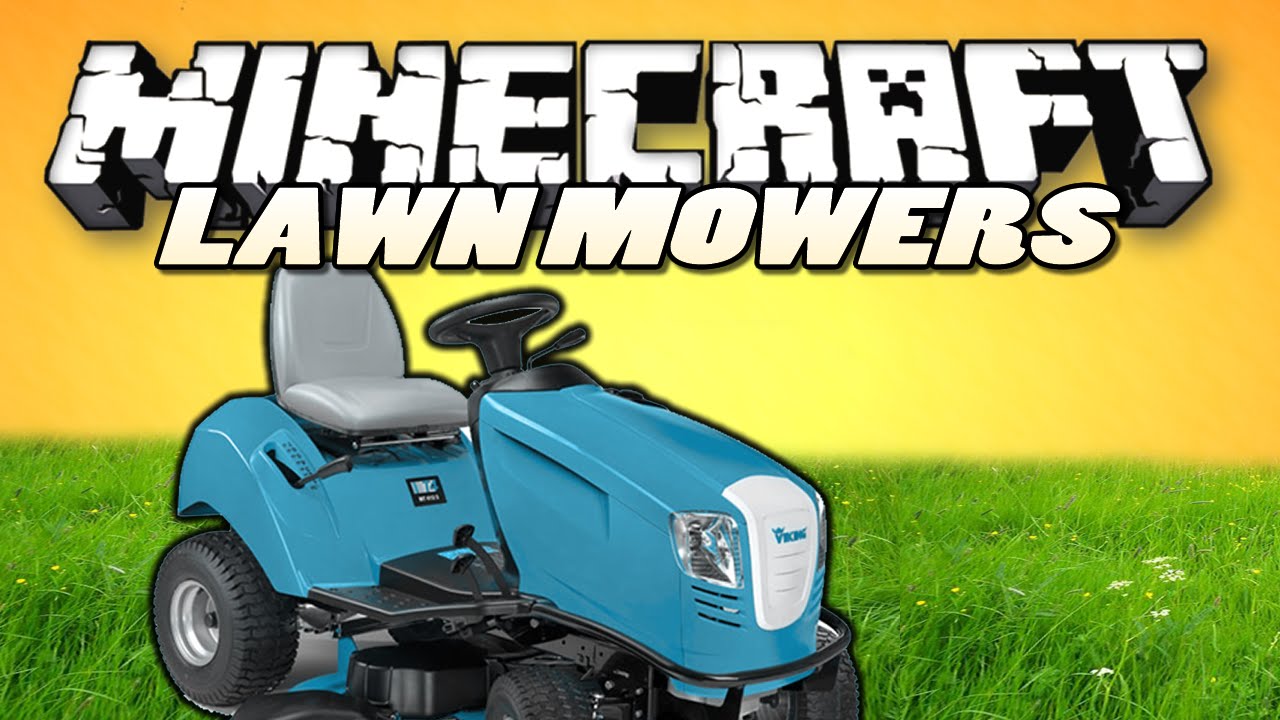 Minecraft Mods | LAWN MOWERS | "Mow Grass & Ride Bikes" | Minecraft ...