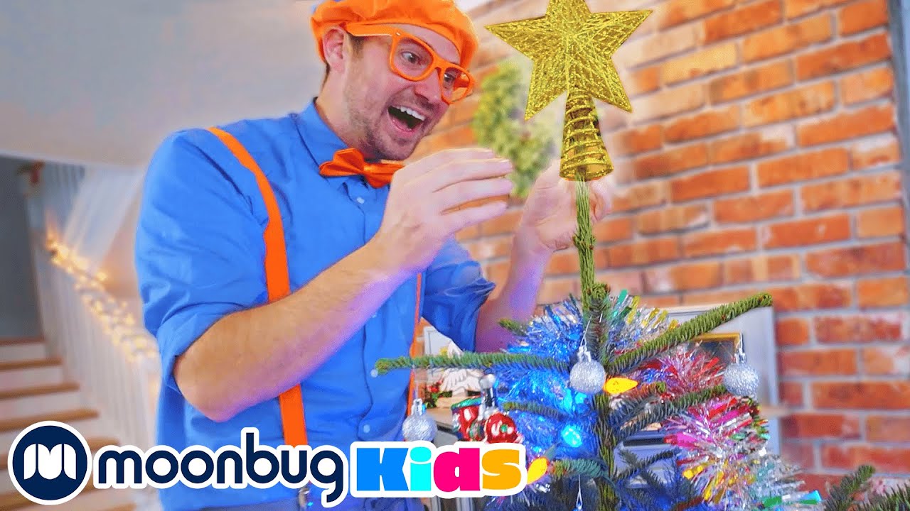 Blippi Decorates the Christmas Tree - Celebrate the Holidays with ...