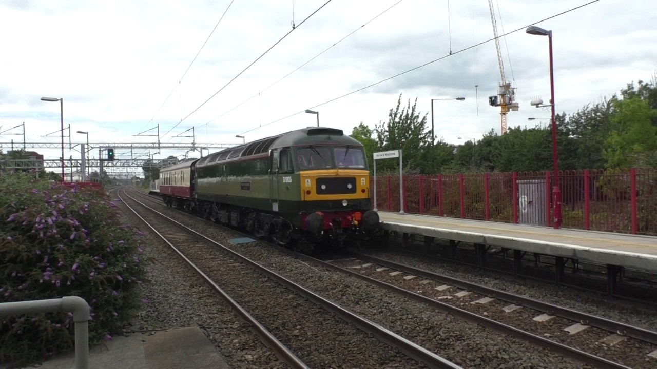 (HD) LSL BR Green 47805 passes Harrow & Wealdstone working 5Z47 - 14/8 ...