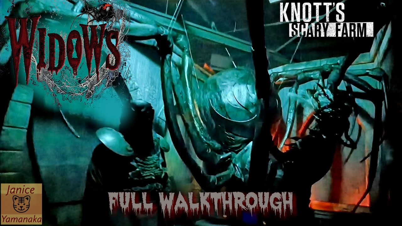 SCARE/GORY/STROBE WARNINGS: Widows Maze Walkthrough: 2024 Knott's Scary ...