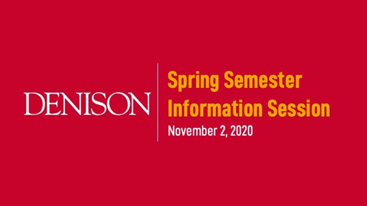Spring Semester Information Session: 11/2/20 - YouTube